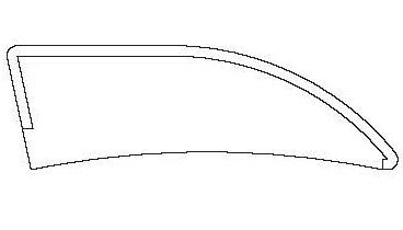 20mm Edge Fillet - 2.5m length | White | 452499-701